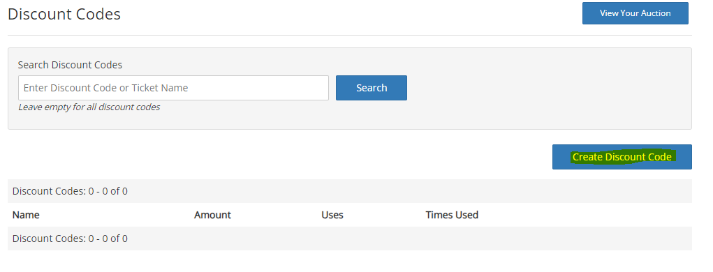 Creating and Using a Discount Code with Auction Ticket Sales – FrontStream