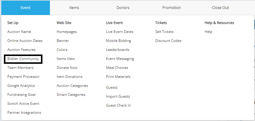 How does the BiddingForGood community option work? – FrontStream