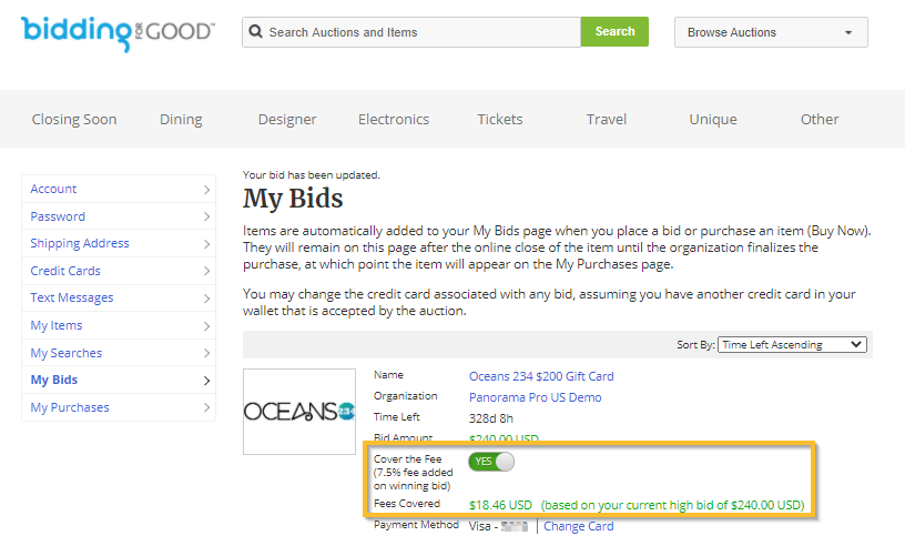 How to See All of Your Active/Current Bids – FrontStream
