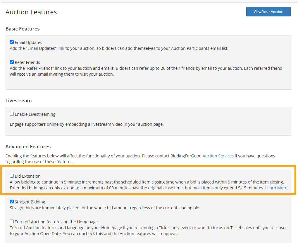 About Bid Extension and How to Enable it – FrontStream