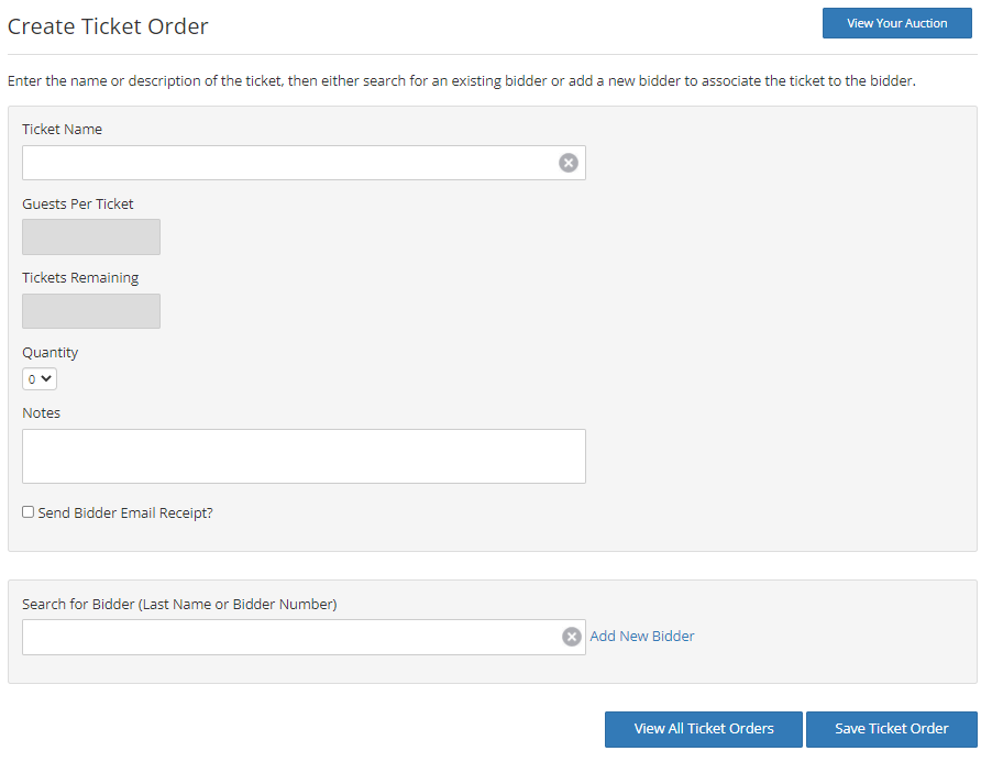 How to Create an Offline Ticket Order – FrontStream